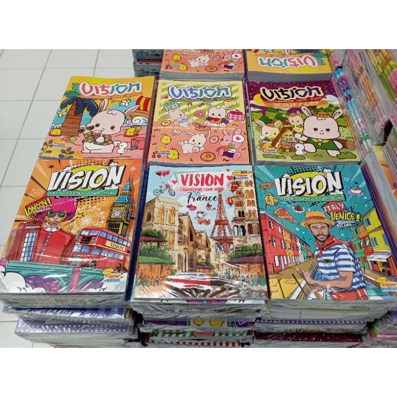 Jual Buku Tulis VISION 58 lembar Isi 10 buku | Shopee Indonesia