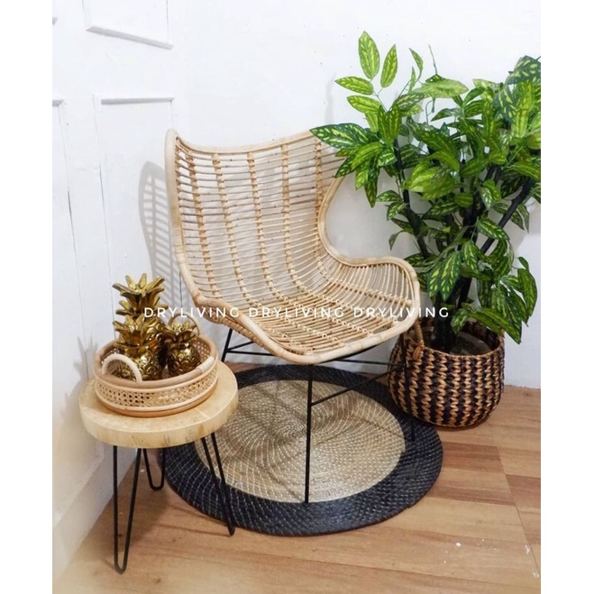 Jual CURVED RATTAN CHAIR | Shopee Indonesia