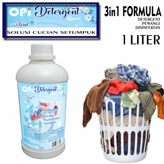 Jual Sabun Laundry putih cair dengan wangi segar Floral segar 1 Liter ...
