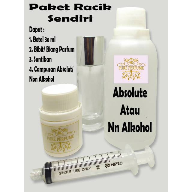 Jual Paket Parfum Racik Sendiri Campuran Alkohol ( absolute ) dan Non ...