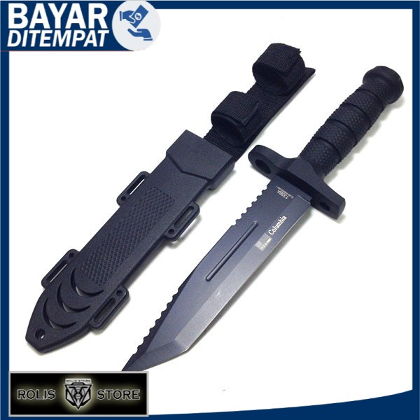 Jual Colombia Pisau Hunter Outdoor Knive Knife P1049-2 1338 A | Shopee ...