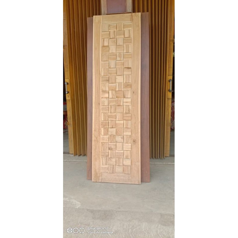 Jual Pintu Kamar model anyaman Kayu Jati | Shopee Indonesia