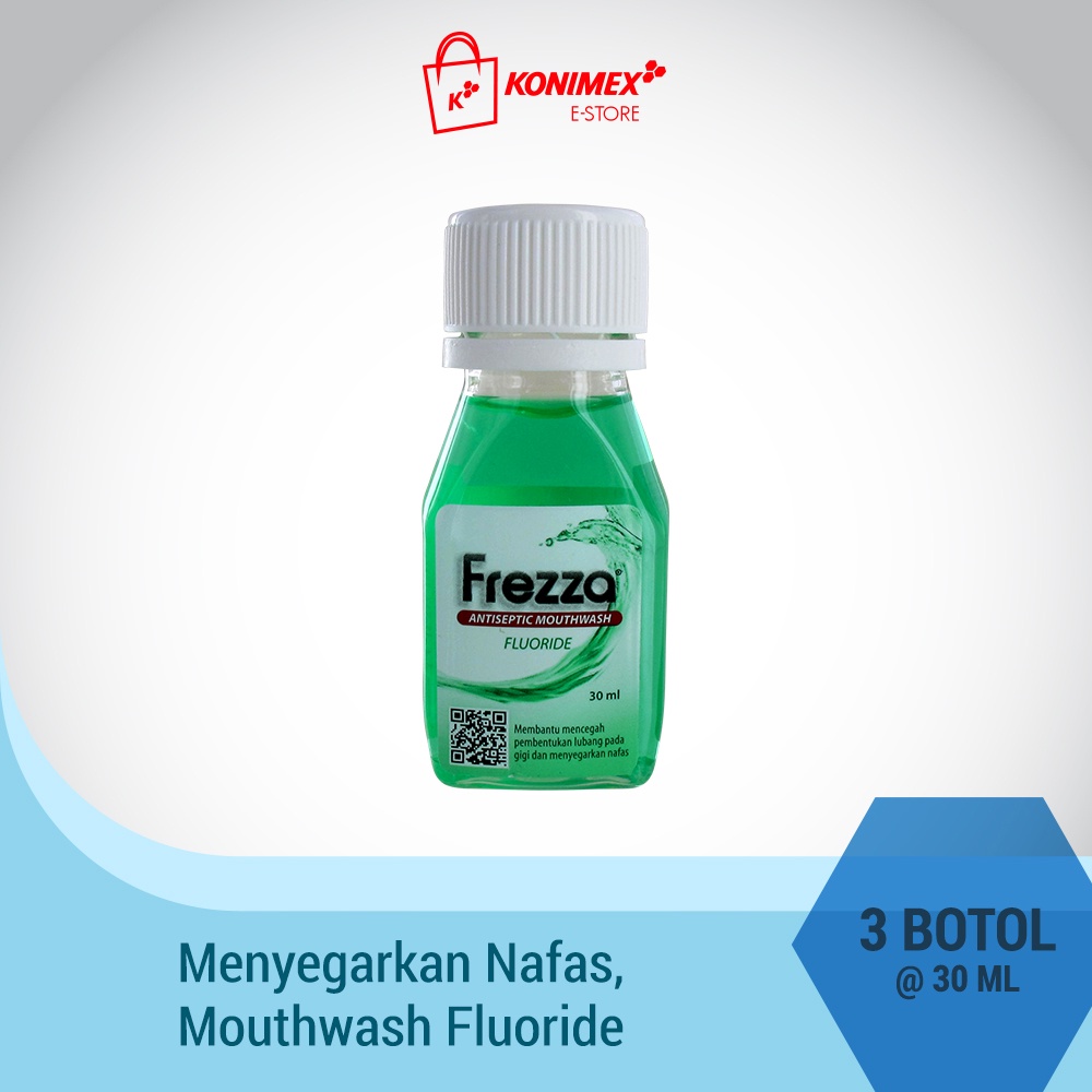 Jual Frezza Antiseptic Mouthwash Fluoride 30 ml (3pcs) | Shopee Indonesia