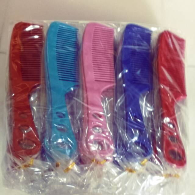 Jual Suovenir sisir plastik lobang tiga kemas plastik harga untuk ...