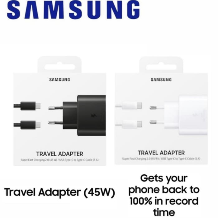 Jual ORIGINAL CHARGER SAMSUNG 45W SUPER FAST CHARGING NOTE 10 plus 45 ...