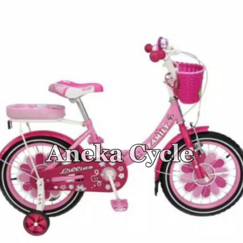 Jual Sepeda Anak Roda Empat Cewek Perempuan Mini Family Lilies 16 ...