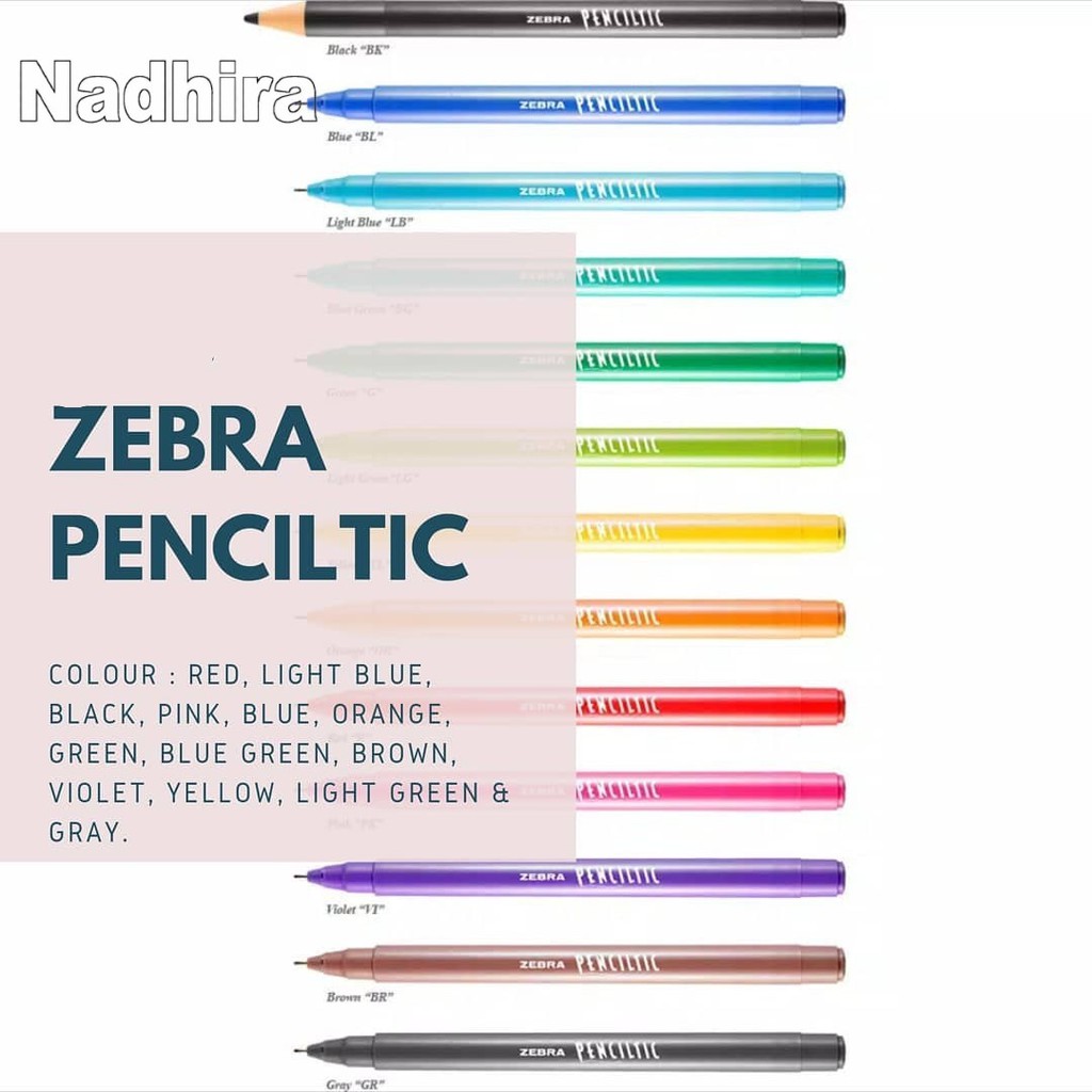 Jual Pulpen Zebra PENCILTIC | Shopee Indonesia