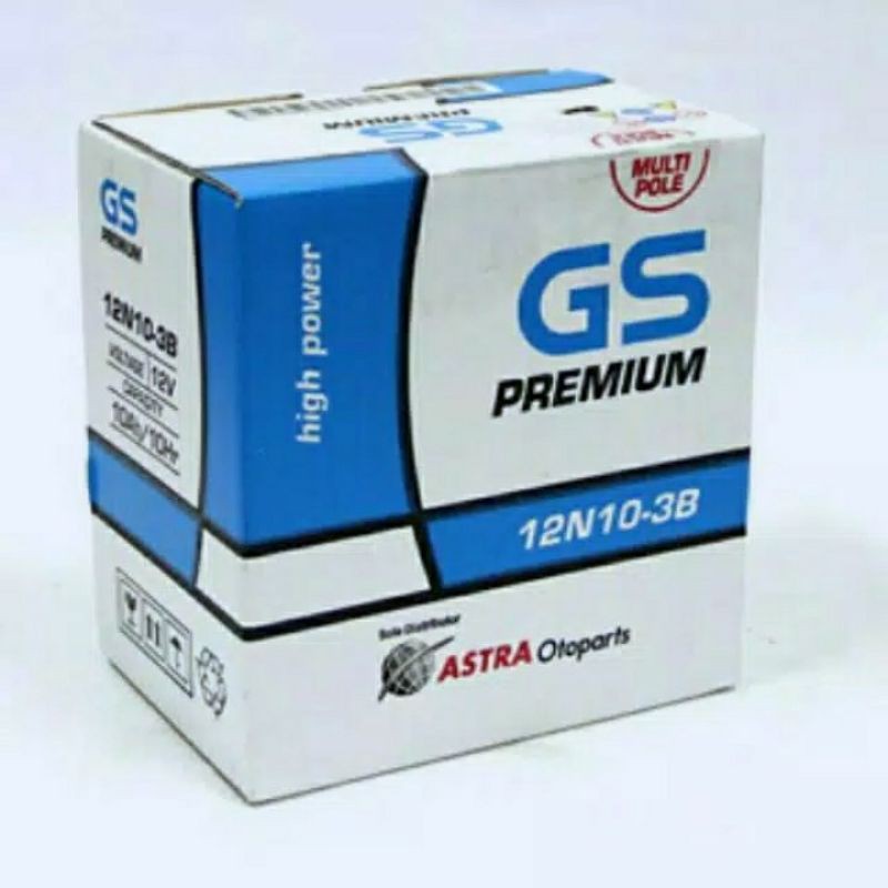 Jual accu aki motor gs astra 12n10-3b | Shopee Indonesia