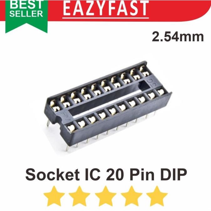 Jual Socket IC 20P 20 P Pin Kaki DIP Skinny Soket Rumah Dudukan Adapter efst90 Buru Order ...