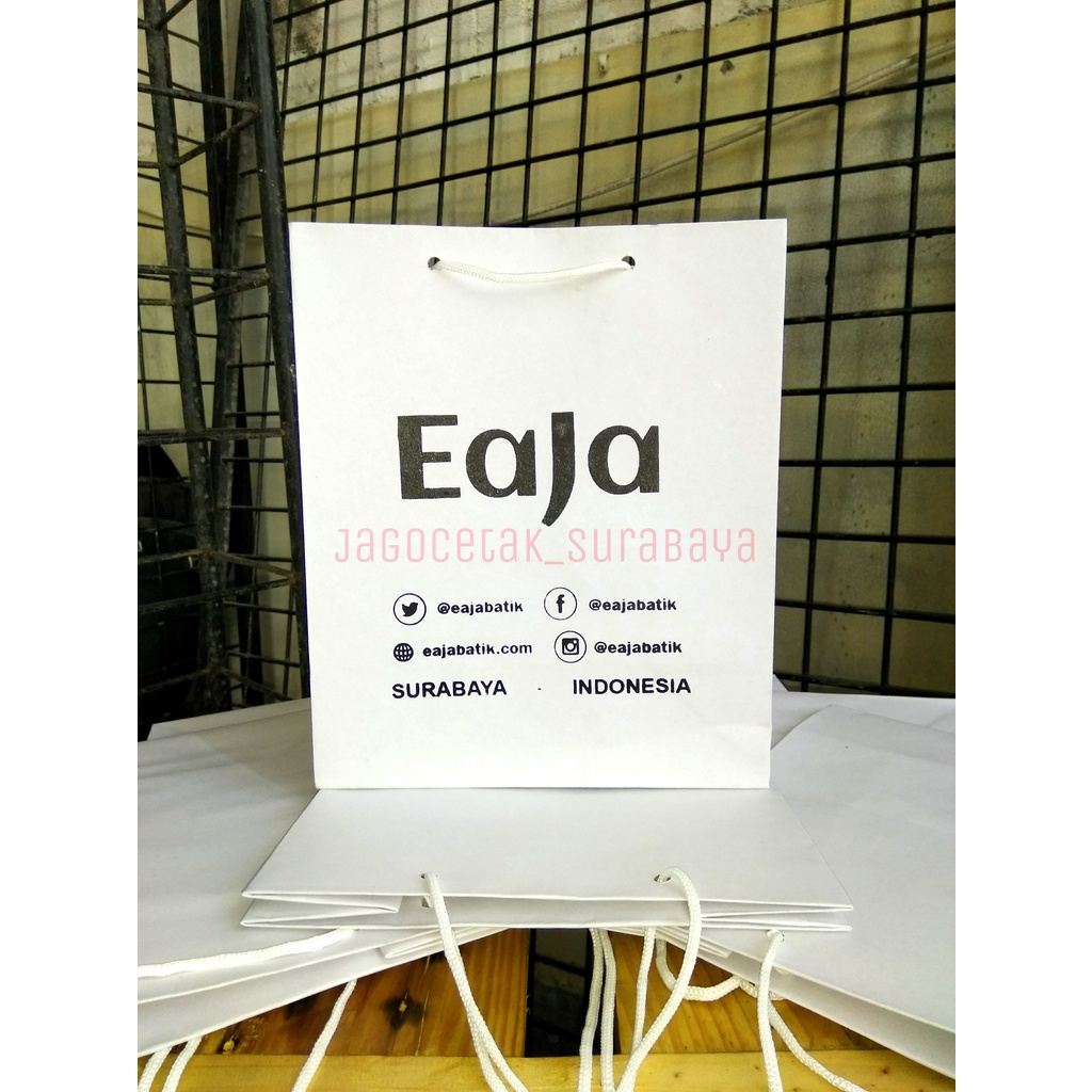Jual PAPERBAG kecil Sablon PxLxT tas kado paper bag souvenir godybag ...