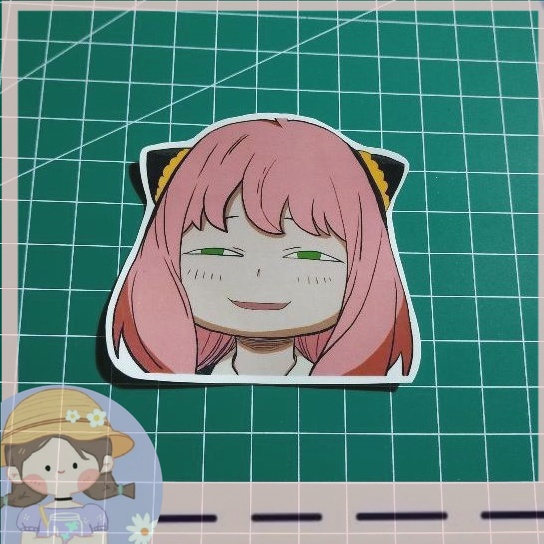 Jual PROMOSticker Anime Anya Forger Spy X Family Smug Face | Shopee ...