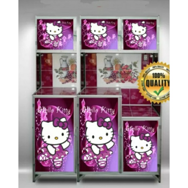 Jual Walpaper Sticker Rak Piring,Untuk Ukuran 6 Pintu,Motif Karakter ...