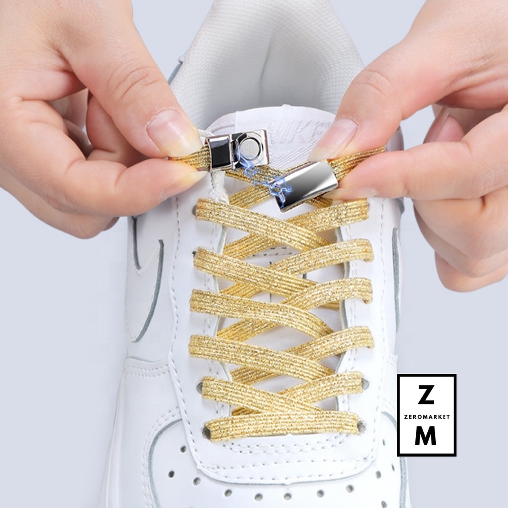 Jual PREMIUM TALI SEPATU MAGNET NO TIE LAZY ELASTIC NO LACES MAGNETIC ...