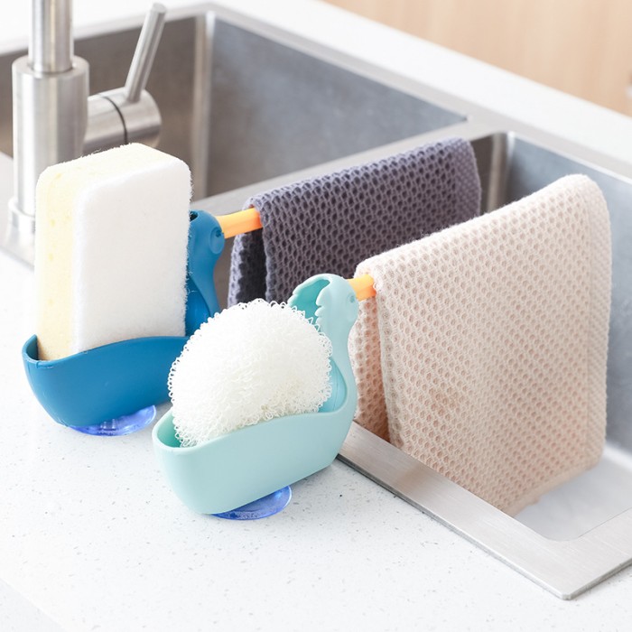 Jual Tempat Spons Sponge Holder Rak Sabun + Gantungan Suction Cup Swan ...