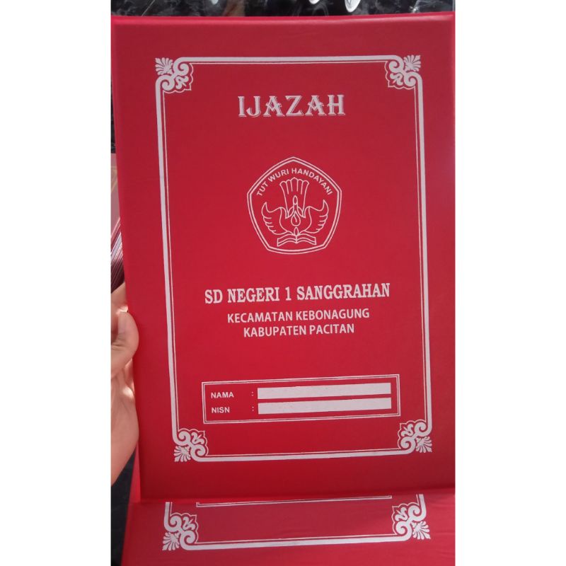 Jual Map Ijazah F4 cetak sablon karton No.30 (karton lebih tebal ...