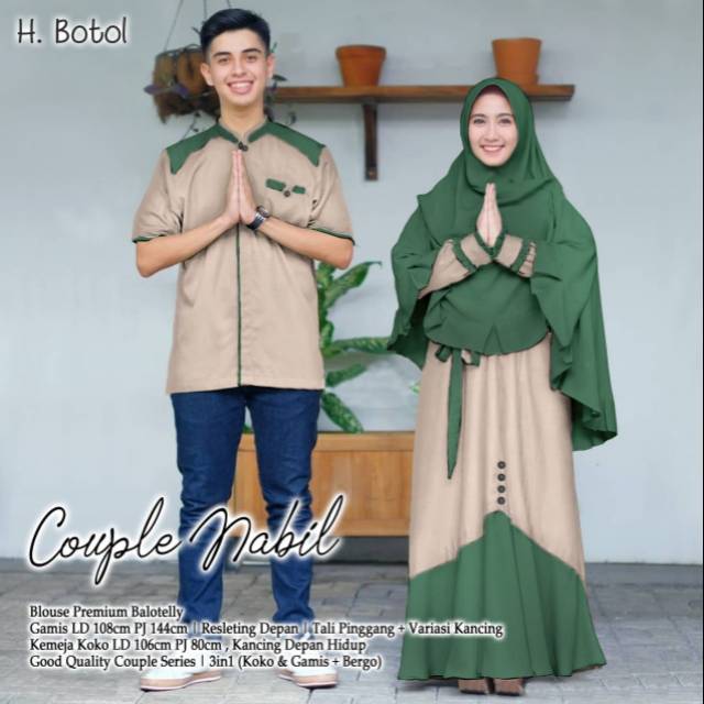 Jual COUPLE NABIL ( KOKO, GAMIS+BERGO) | Shopee Indonesia