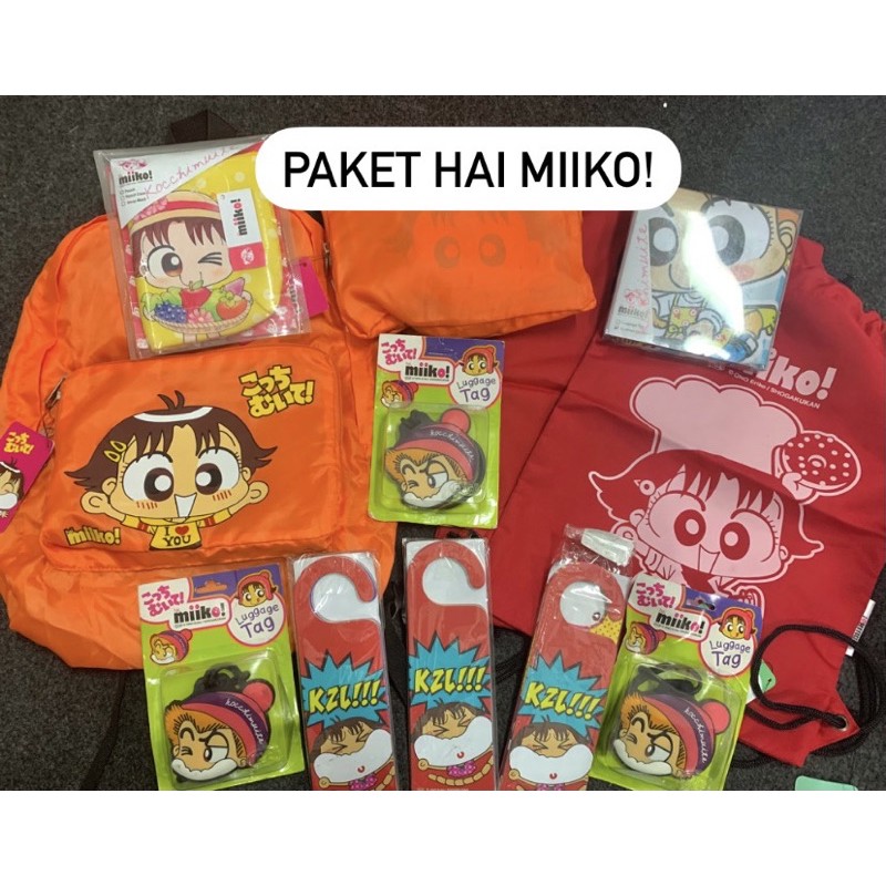 Jual Paket Lengkap Hai miiko! (2 Tas,Pouch,Sarung Bantal,Gantungan ...