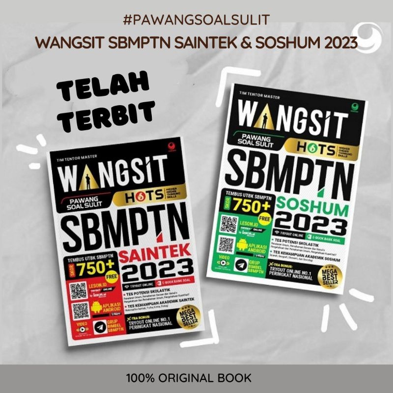 Jual BUKU WANGSIT UTBK SBMPTN SOSHUM & SAINTEK 2023 (100% ORIGINAL) | Shopee Indonesia