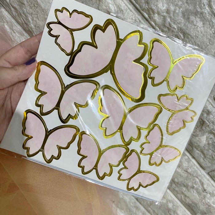 Jual TOPPER KUE BUTTERFLY SET ISI 10 KUPU KUPU TOPER - DEKORASI KUE ...