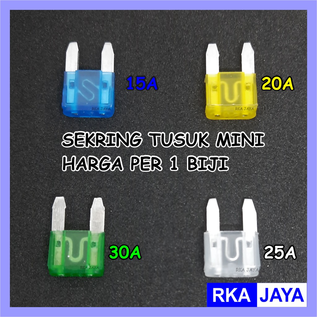 Jual Sekring Tancap Mini 15A 20A 25A 30A Sekring Motor Sekring Mobil ...