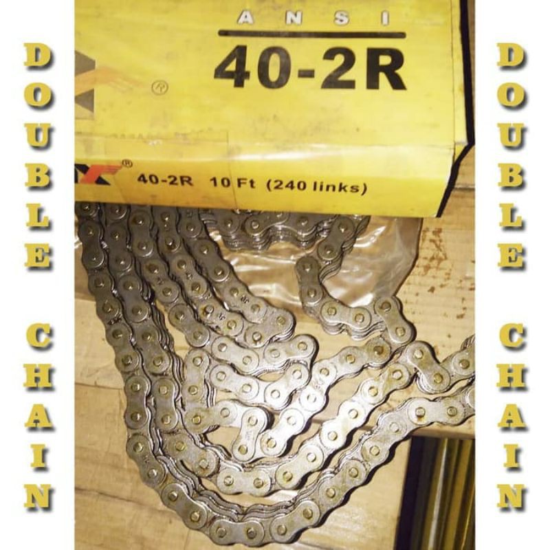 Jual Roller Chain Double RS 40 Roller Chain Duplex RS 40x2R RS40-2R ...