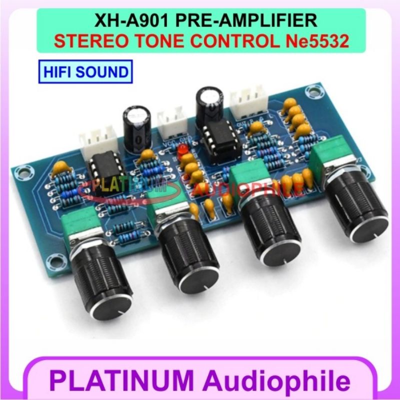 Jual Tone Control Stereo NE5532 Hifi Pre Amplifier NE5532 XH-A901 ...