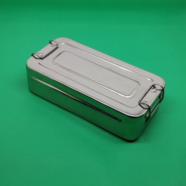 Jual Perlengkapan medis Instruments Box with Cover Hook SS 200x100x50 ...
