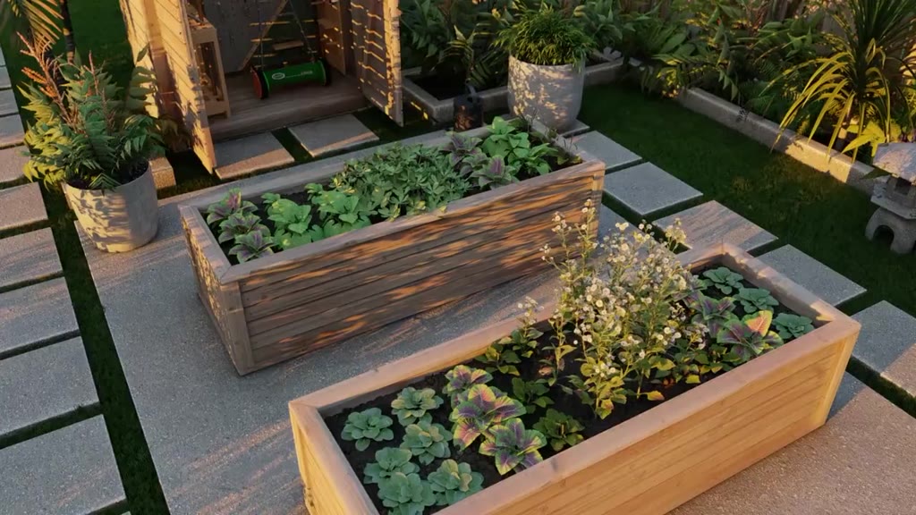 Jual EcoGarden Planter Box Kayu Serbaguna,planter box kayu tanaman ...