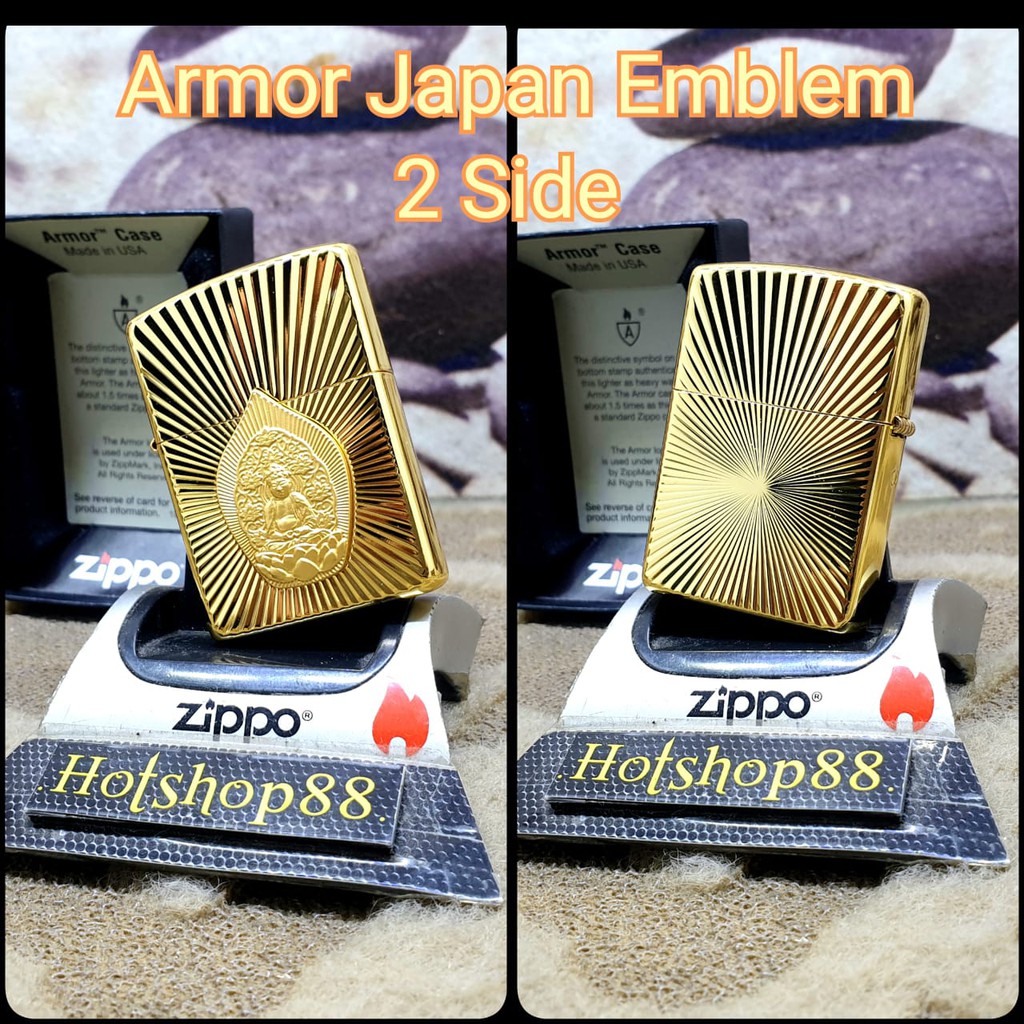 Jual Zippo Japan Armor Budha Emblem Original 2 Side Recomended | Shopee ...