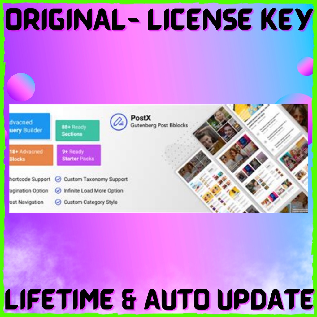 Jual WordPress Plugin Pro: PostX Pro (ORIGINAL, LIFETIME dan AUTOUPDATE) | Shopee Indonesia