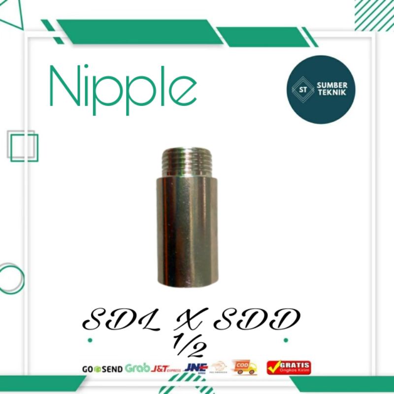 Jual SDL X SDD Stainless 1/2 Inch Sambungan Drat Luar Stainless 1/2 ...