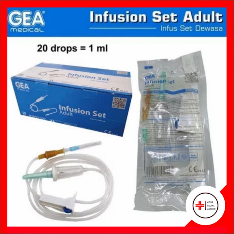 Jual Infuset Anak dan Dewasa Infusion Set per pcs GEA | Shopee Indonesia