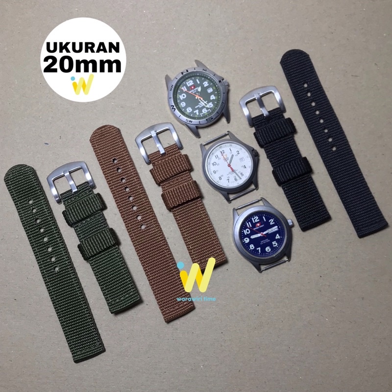 Jual strap tali jam tangan AC Swssarmy expdition kain nilon kanvas ...