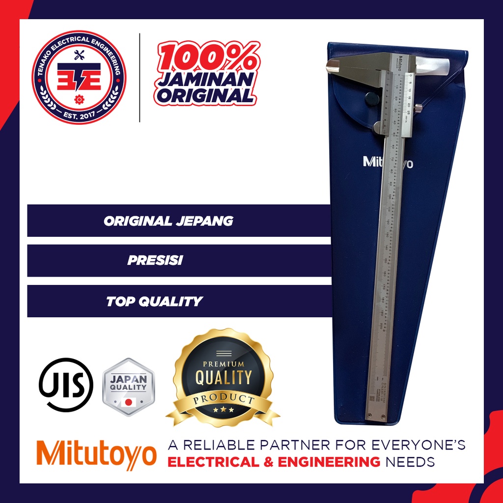 Jual Mitutoyo Vernier Caliper 530-118 / Jangka Sorong 200mm Original Japan | Shopee Indonesia