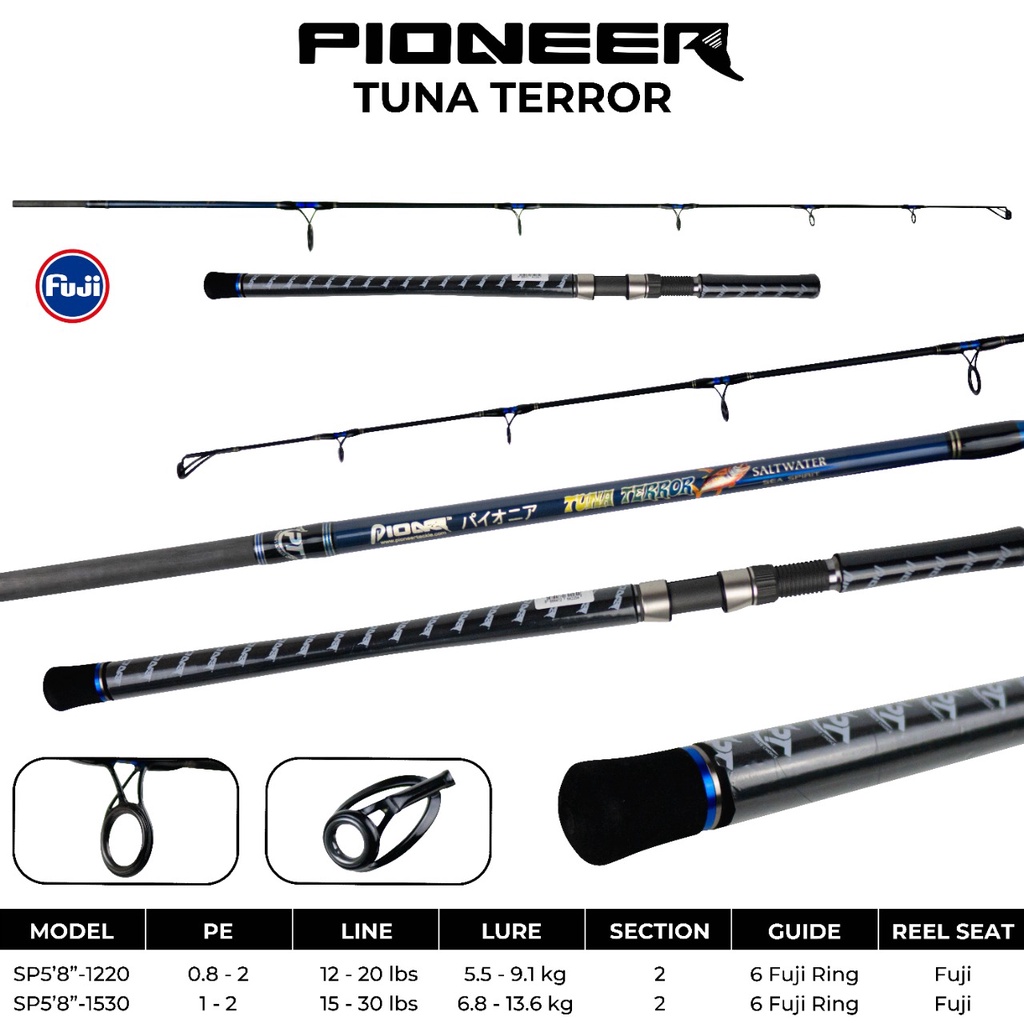 Jual JORAN PIONEER TUNA TERROR SALWATER SP 5'8 | Shopee Indonesia