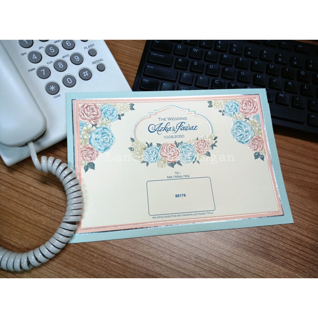 Jual UNDANGAN PERNIKAHAN / UNDANGAN BAGUS / UNDANGAN MEWAH / ERBA88176 ...