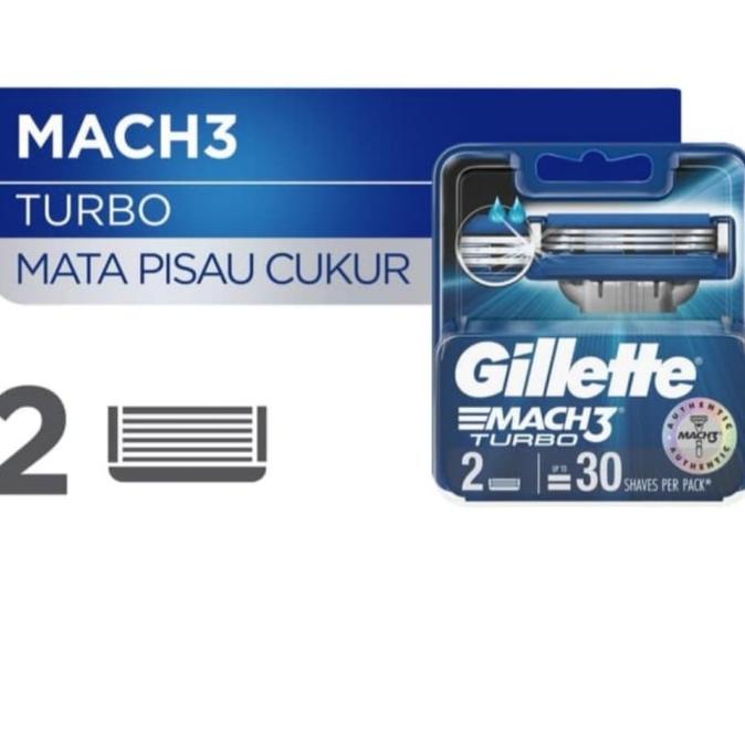 Jual Gillette Mach 3 Turbo isi 2 | Shopee Indonesia