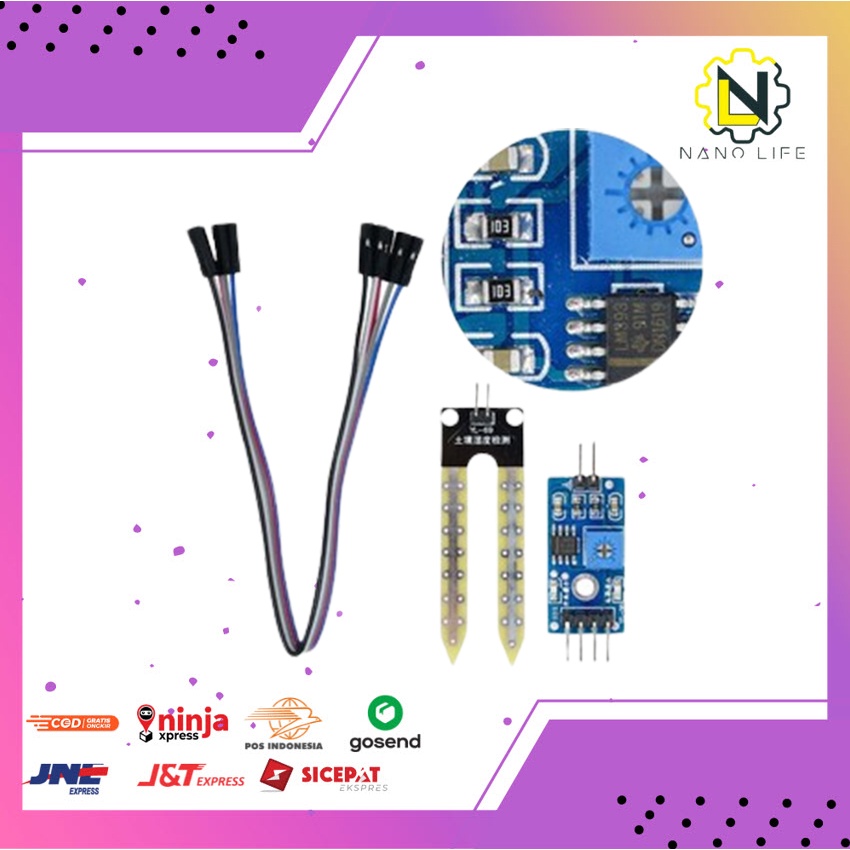 Jual Modul Sensor Deteksi Kelembaban Hygrometer Tanah - Sensor Deteksi ...
