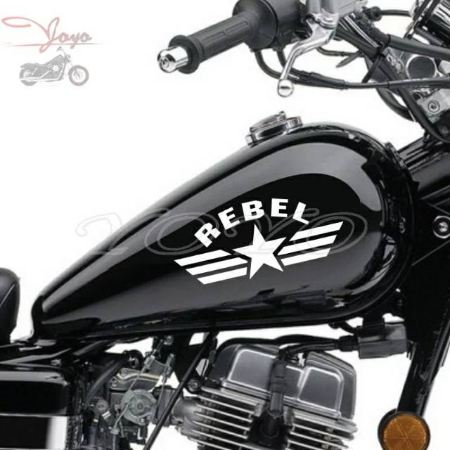 Jual Sticker rebel untuk tanki motor rx king cb yamaha honda harley dll ...