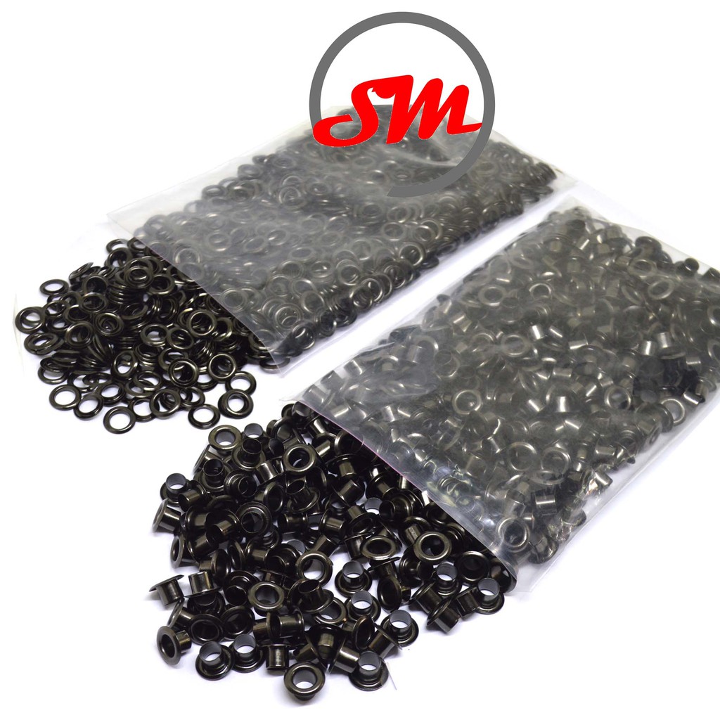 Jual MATA AYAM PLATING BESI BLACK NIKEL DIAMETER DALAM 5 MM V 12 SDO BN ...