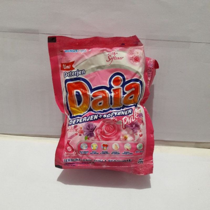 Jual deterjen bubuk daia sachet 20g 1renceng(isi 6pcs) | Shopee Indonesia