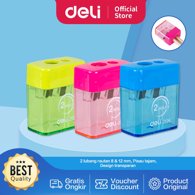 Jual Deli Rautan Pensil 2 lubang dengan posisi pisau yang tepat ...