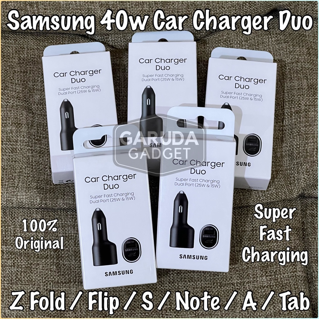 Jual Original Samsung Car Charger Duo 40w Super Fast Charging Mobil Usb ...