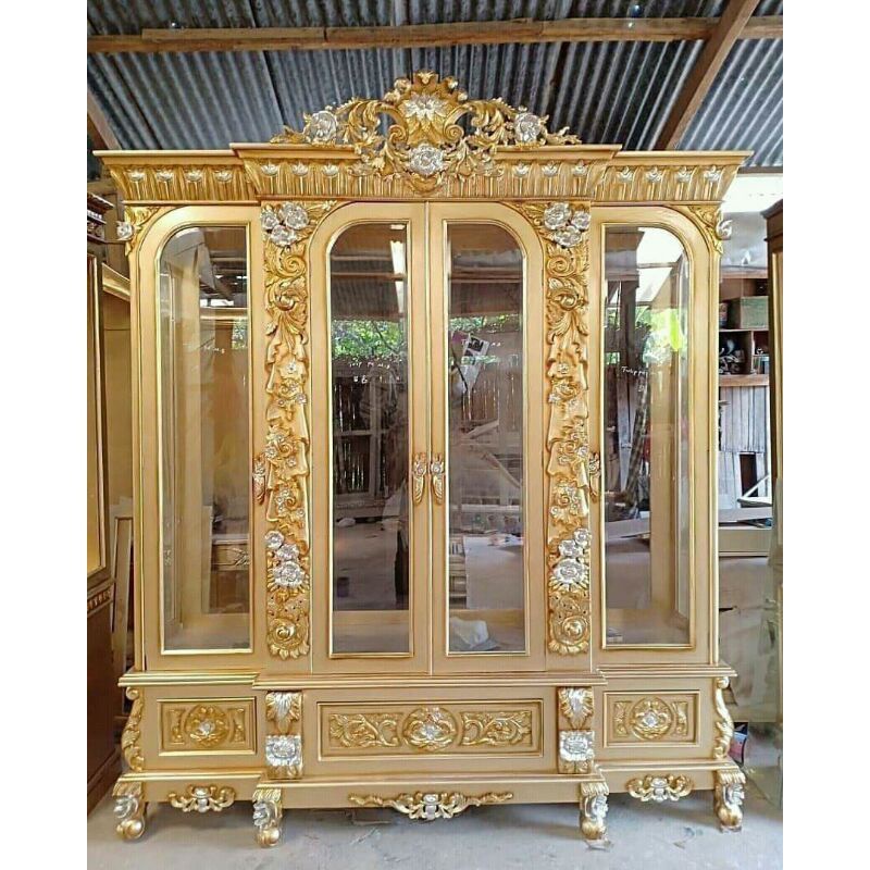 Jual lemari hias mewah,lemari hias combinasi emas ,lemari meubel jepara ...