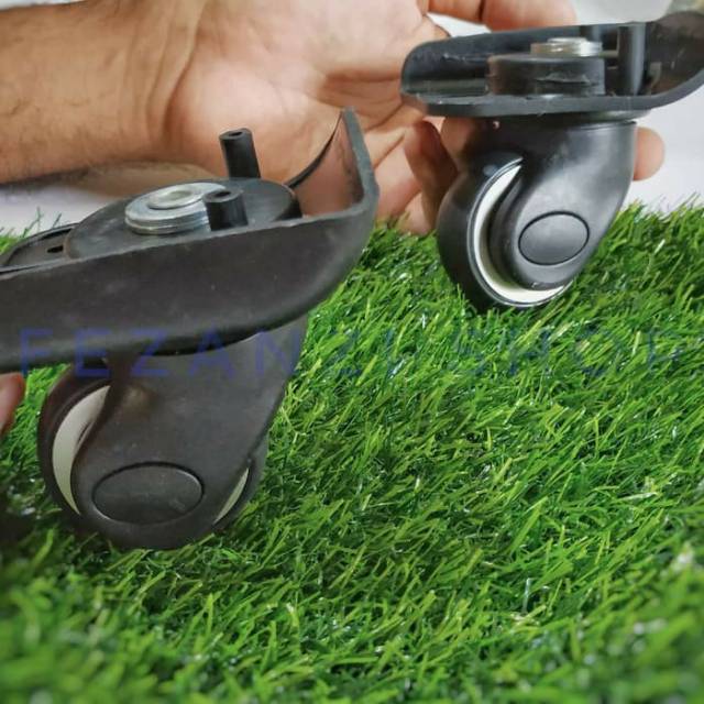 Jual Roda Koper single ban Silver bisa Putar 360° Diameter 4,5cm ...