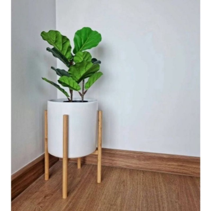Jual Pot Bunga Tanaman Hias ( Include Standing Pot ) FREE PACKING KAYU ...