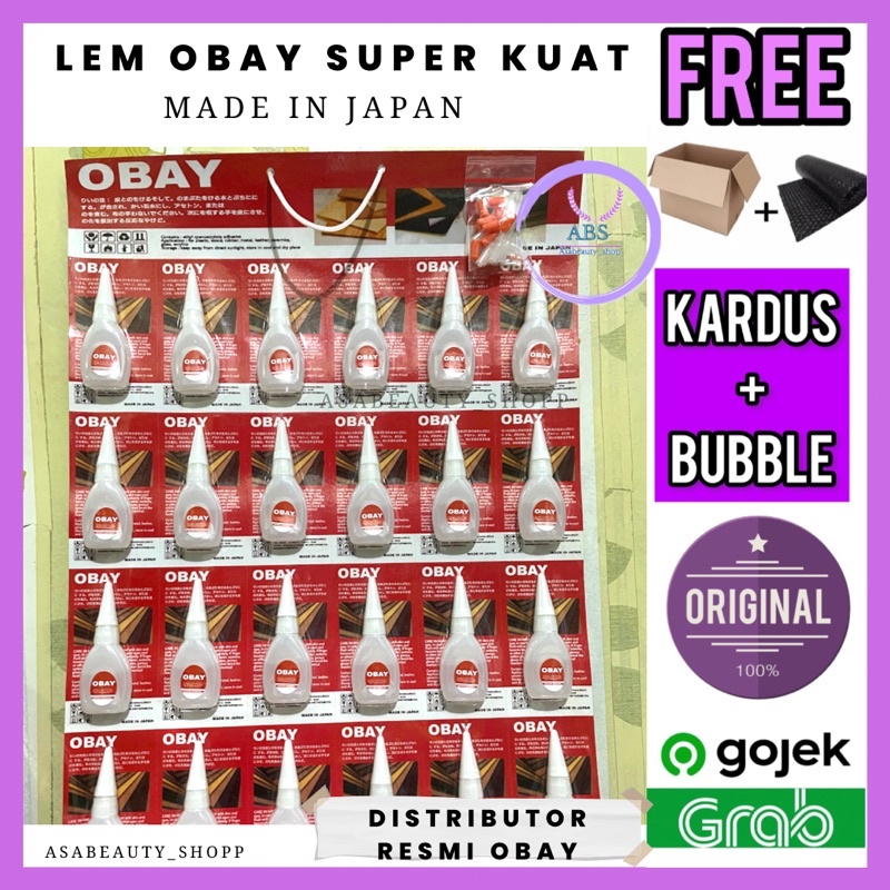 Jual LEM OBAY SUPER KUAT MADE IN JAPAN KARTONAN ORIGINAL SEMI ...