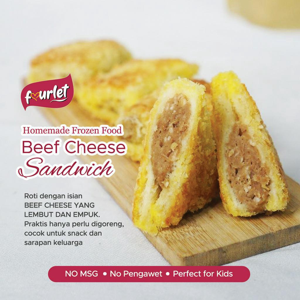 Jual Roti Sandwich Frozen isi Sapi Keju / Beef Cheese Sandwich Frozen ...