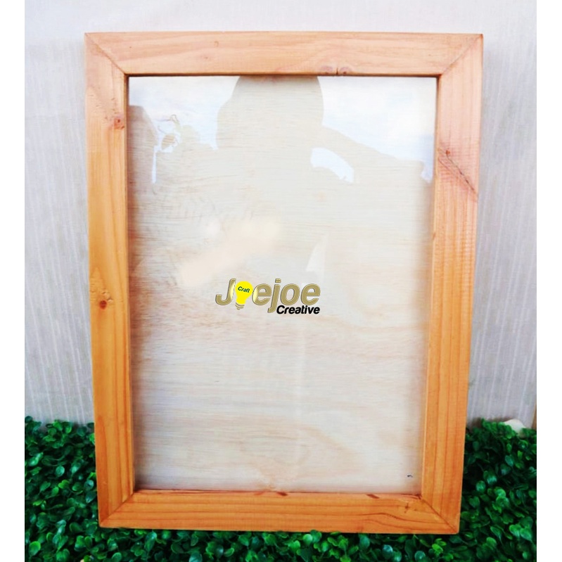 Jual Bingkai Mahar Kayu 3D Pigura Kayu Frame Kayu Bahan Jati Belanda ...