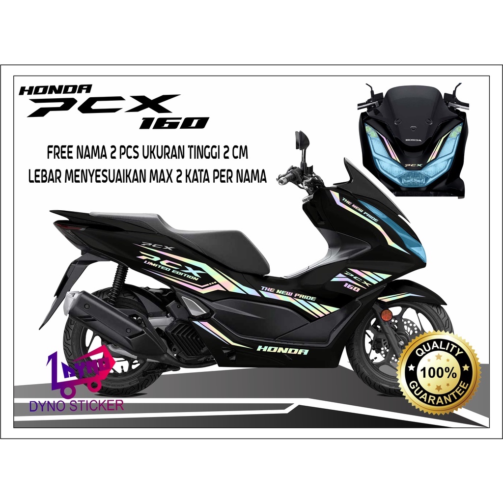 Jual Stiker PCX 160 New Cutting sticker PCX Striping pcx 160 (PCX-2DYNO ...